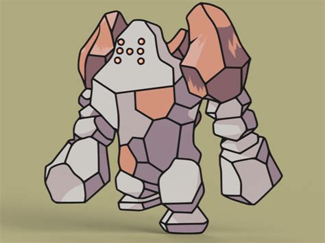 Regirock Wall Art By Sitsero Makerworld
