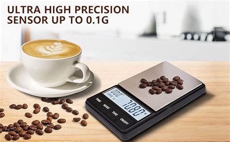 Uniweigh Digital Coffee Scale With Timer Espresso Scale 1000g X 0 1g