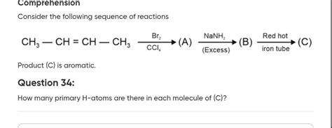Comprehensionconsider The Following Sequence Of Reactions [ Mathrm { C