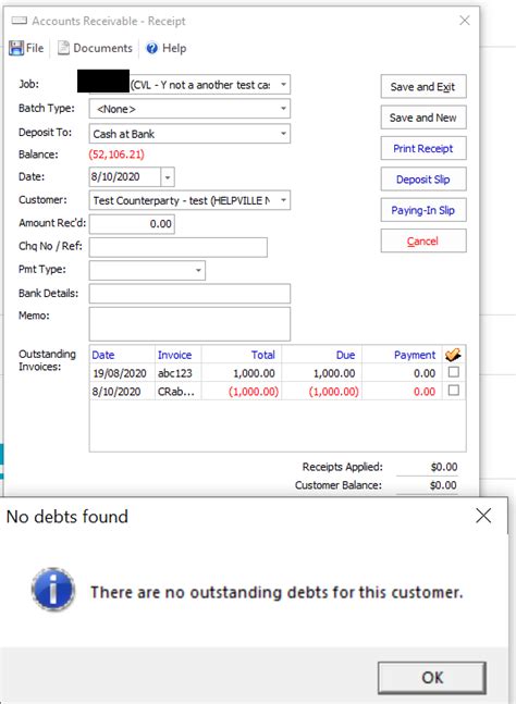 How To Apply A Credit Note To An Invoice That Results In 0 00 Balance