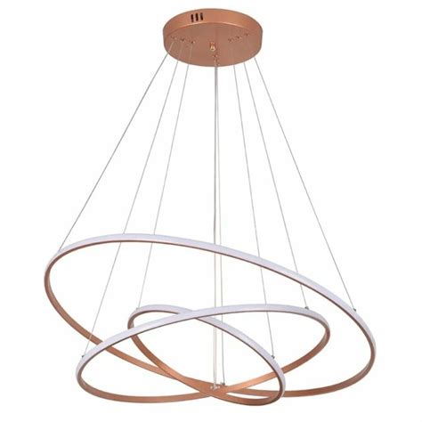 Pendente Led Inverse 3 Aros C 3m 90w 3000k Nordecor