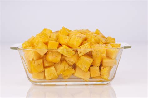 Pineapple Cubes Stock Image Image Of Appetizing Pineapples 231634933