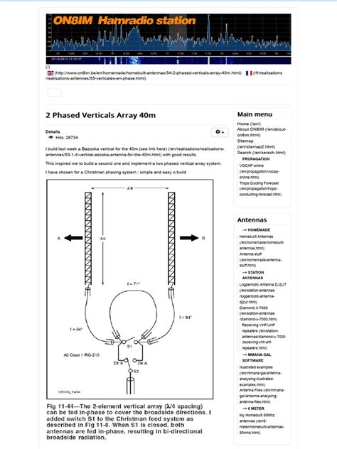 2 Phased Verticals Array 40m Pdf Antenna Radio Coaxial Cable