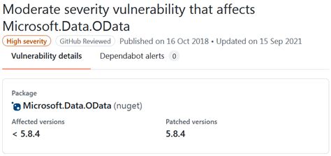 Display Ghsa Affectedpatched Versions · Issue 1410 · Dependencytrackdependency Track · Github
