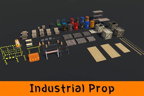 Industrial Prop And Barricade Pack 3d 산업도구 Unity Asset Store