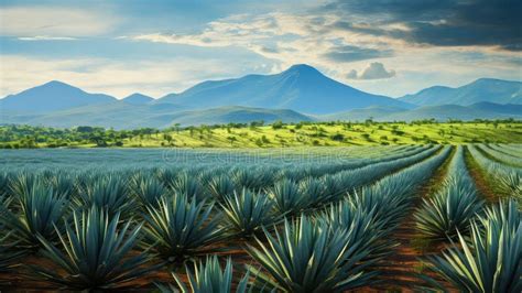 Tequila Mexico Agriculture Stock Illustration Illustration Of Fields