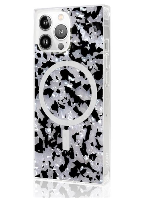 Square® Black And White Tortoise Shell Iphone Case