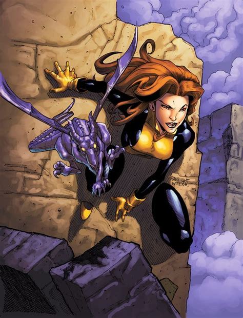Kitty Pryde And Her Dragon Lockheed Shadowcat Powers Kitty And