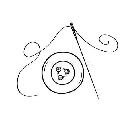 Logo Design For Taylor Atelier Icon Button Needle Thread The Concept Of Sewing And Repairing