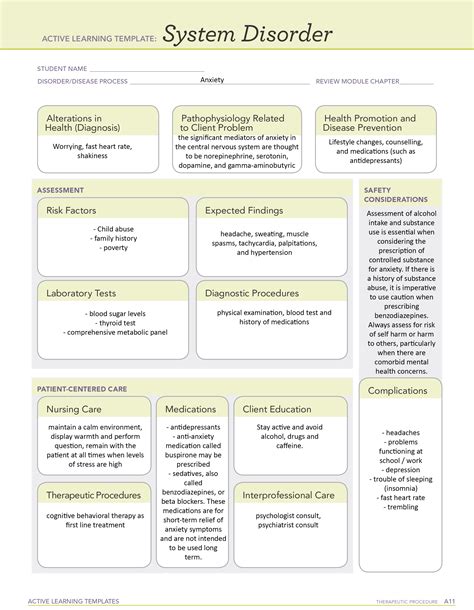 Ati System Disorder Template