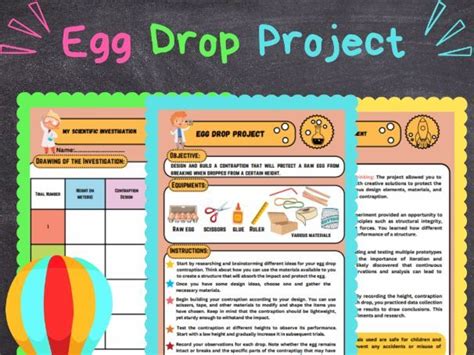 Egg Drop Project Stem Activities And Scientific Method Teaching Resources