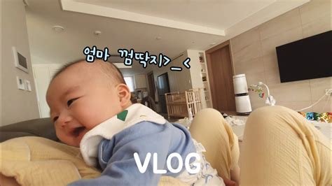 육아브이로그 4개월아기와 집에서 뒹굴거리는 일상👶 단풍나들이 되집기 성공 이유식준비물 143 149일 Youtube