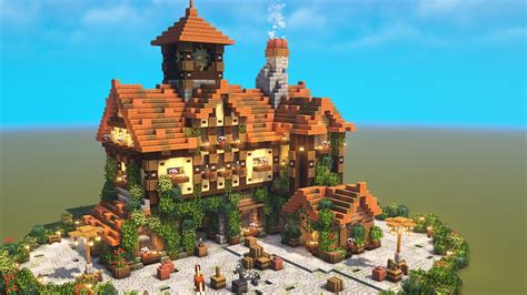 Minecraft Medieval Tavern Medieval City Tavern Inn In Minecraft Tbm