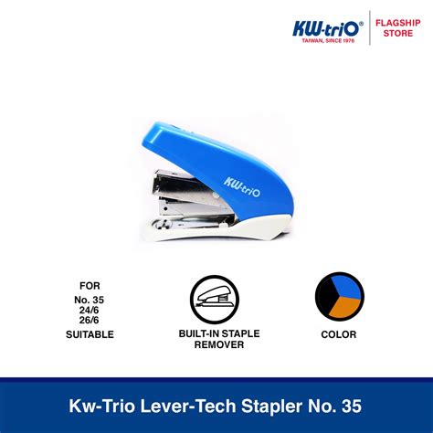 Kw Trio Lever Tech Stapler No 35 15195648 Shopee Philippines