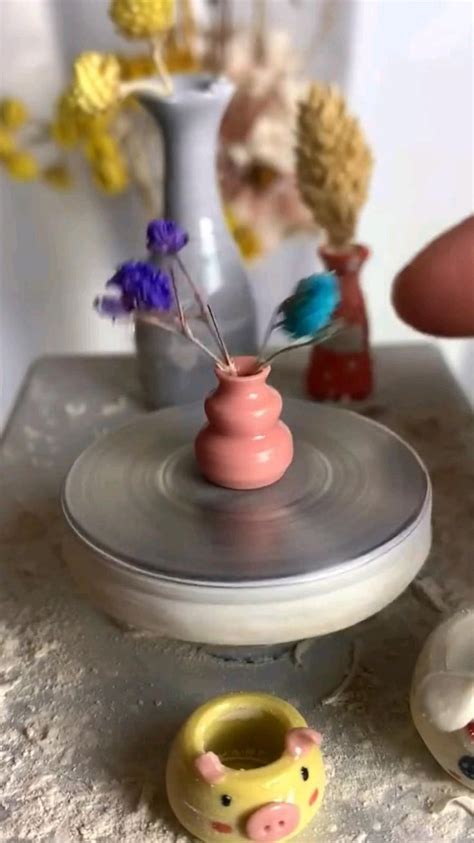 Making Mini Pottery Handmade Clay Pots Ceramic Pottery Miniature