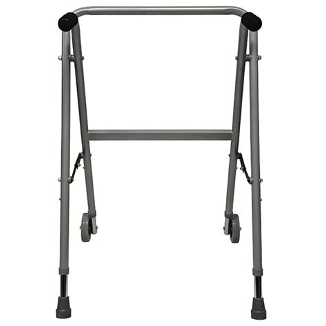 Supply Folding Lightweight Walker Frame With Wheels Wholesale Factory