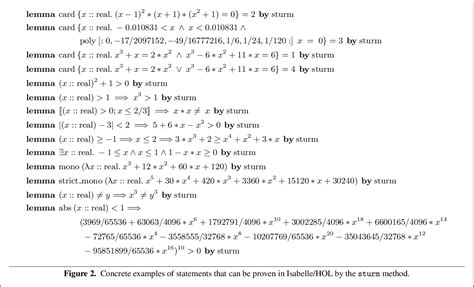 Figure 2 From A Decision Procedure For Univariate Real Polynomials In Isabellehol Semantic