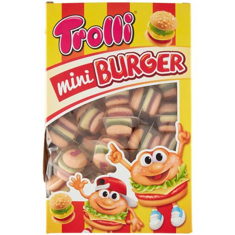 Vendita Trolli Mini Burger Box 10 G X 80 Pezzi Allingrosso Caramelle Allingrosso Zona