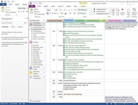 Onenote Tracker Template Habits Social Media Template
