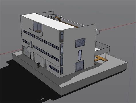 Sketchup Arquitetura 3d Modelos Villa Stein Le Corbusier Cad Blocks