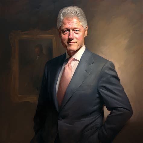 Portrait Of President Bill Clinton Stock Image And Prompt 2moons