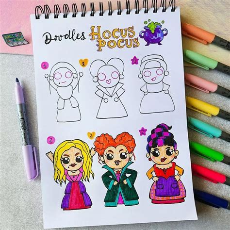 Dibujo Hocus Pocus Hocus Pocus Disenos De Unas Marcadores