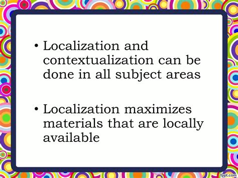 Contextualization And Localizationppt