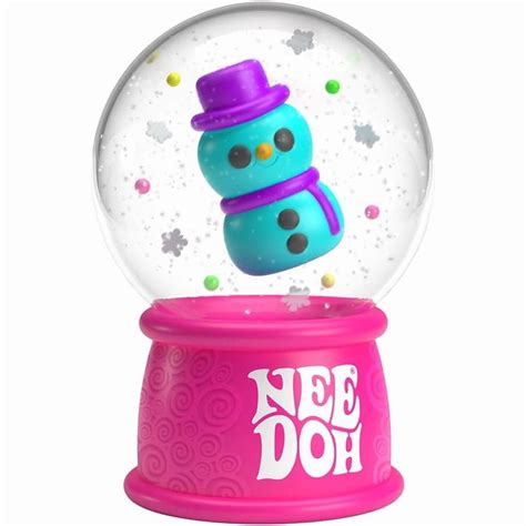 Needoh Squish N Flow Goovy The Dohman Snow Globe Stress Ball