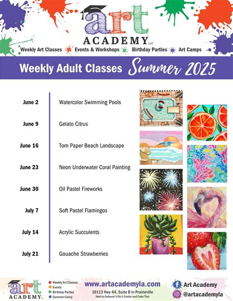 Weekly Classes — Art Academy Llc Weekly Classes — Art Academy Llc