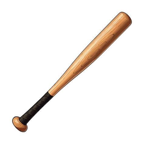 Wooden Baseball Bat Clipart