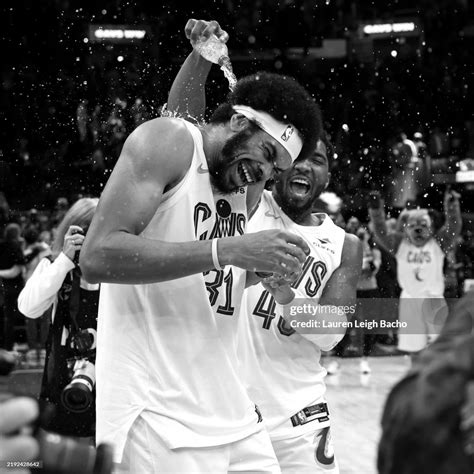 Jarrett Allen And Donovan Mitchell Of The Cleveland Cavaliers News Photo Getty Images