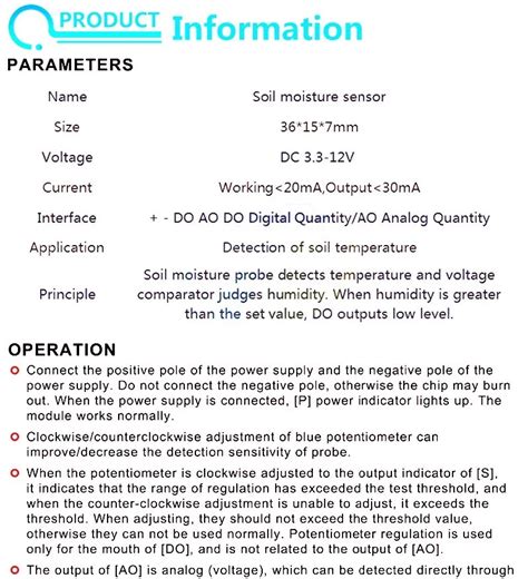 Soil Moisture Sensor And Soil Detector Module Soil Moisture Test Soil