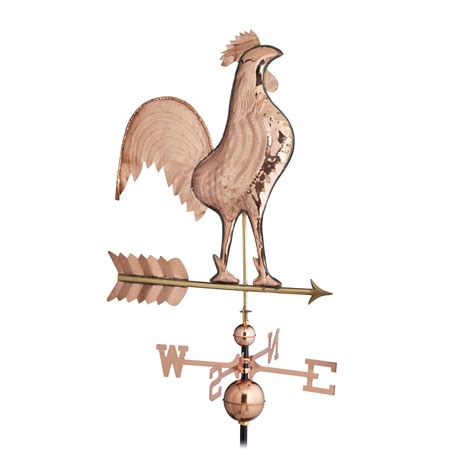 Rooster Wind Compass A Simple Wind Vane With An Arrow Black And White
