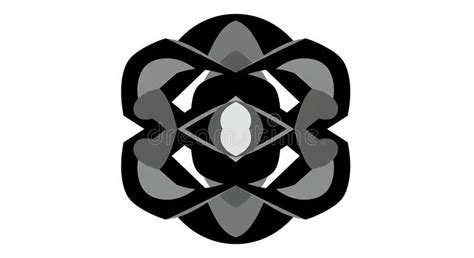 Abstract Geometric Design With Symmetrical Patterns Featuring