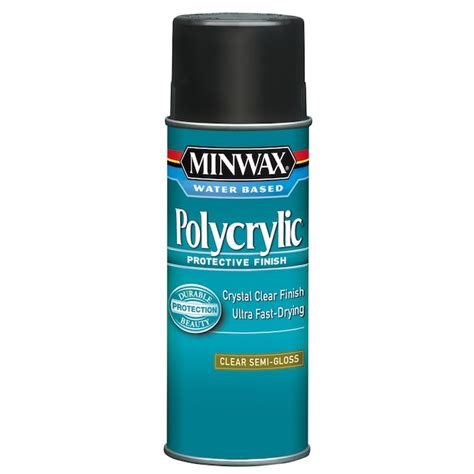 Minwax Polycrylic Clear Semi Gloss Water Based Polyurethane Aerosol