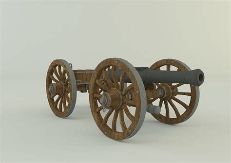 Assembly Cannon 3d Model Cgtrader