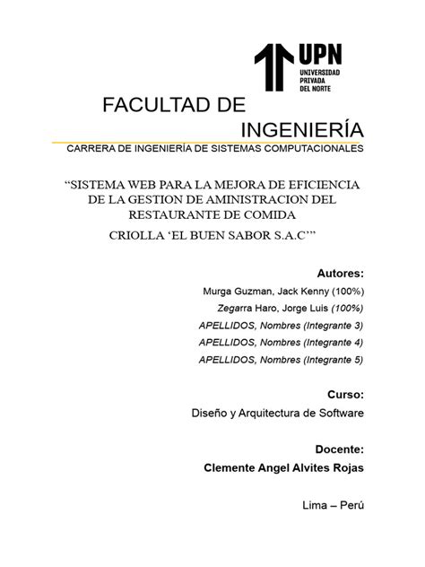 2024 1 isc informe proyecto final diseño y arquitectura de software