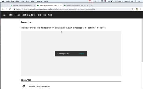 Snackbar Action Handler Text Not Appearing · Issue 3981 · Material Componentsmaterial