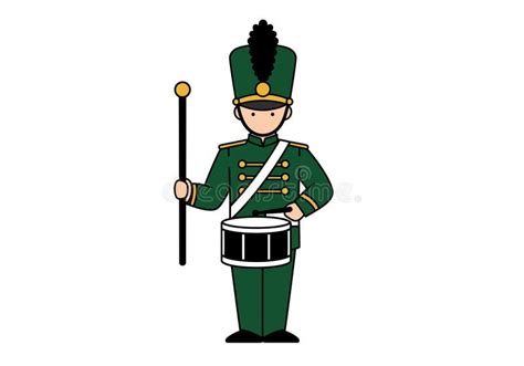Drum Majors Hat Cartoon