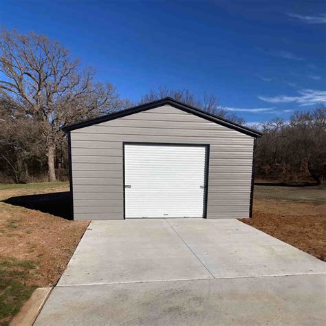 20x20 Metal Garage From 4 750 00 [premium Vertical Roof]