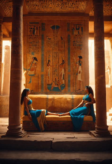 Lexica An Epic Fantasy Scene In Ancient Egypt Featuring Two Gorgeous