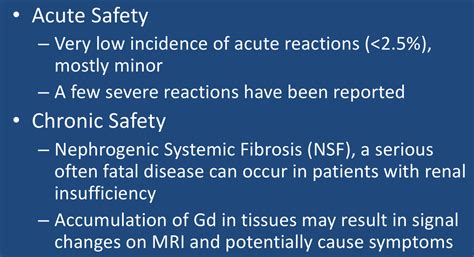 Gadolinium Safety Questions And Answers In Mri