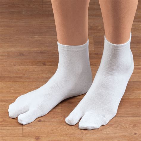 Walter Drake Split Toe Unisex Flip Flop Socks 1 Pair