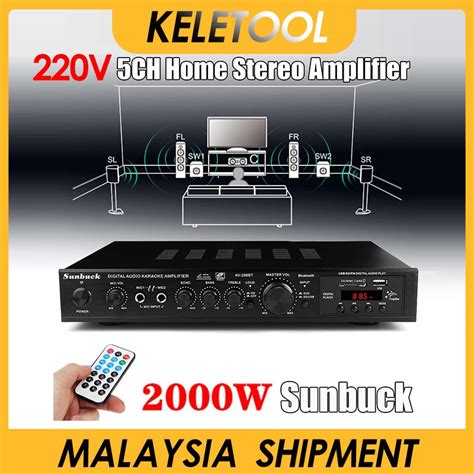 Amplifier Bluetooth Power Amplifier Udio Mixer Sunbuck Power Mixer