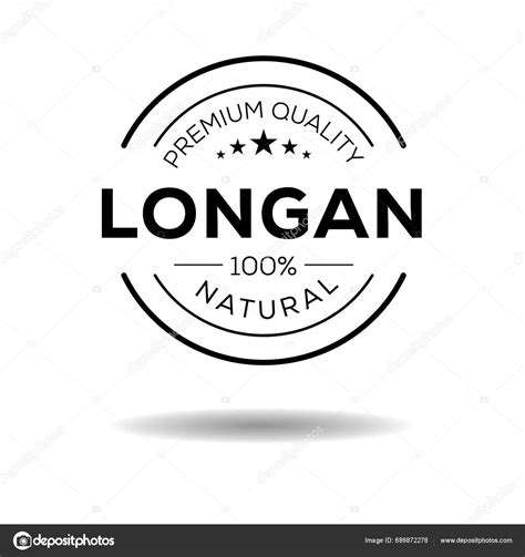 Longan Longan Label Vector Illustration Stock Vector By ©khaleddesigner