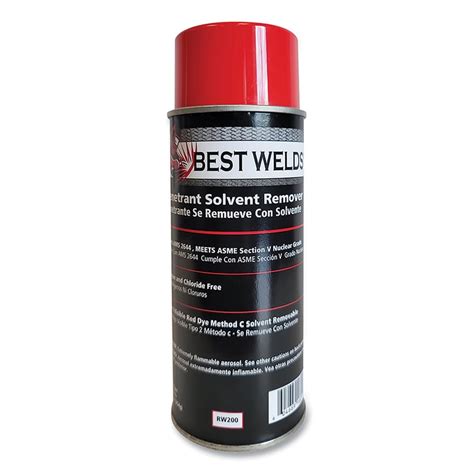 Solvent Removable Penetrant 125 Oz Can Nuclear Grade Grey Wolf Safety