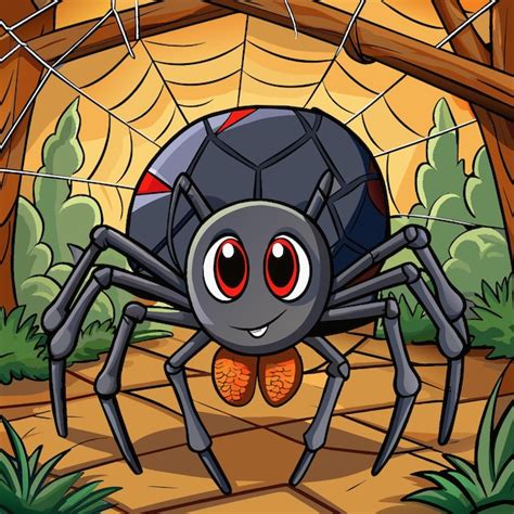 A Spider That Has A Spider On Its Chest Premium Ai Generated Vector
