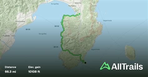 Izu Nagaoka Shimoda Cycling Tour Shizuoka Japan Map Guide