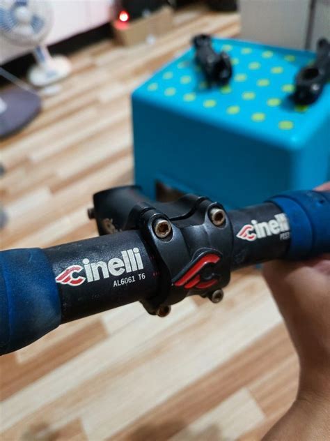 Cinelli Pista Cockpit Os Stem And Dropbar W Tange Stem Cap Sports Equipment Bicycles And Parts