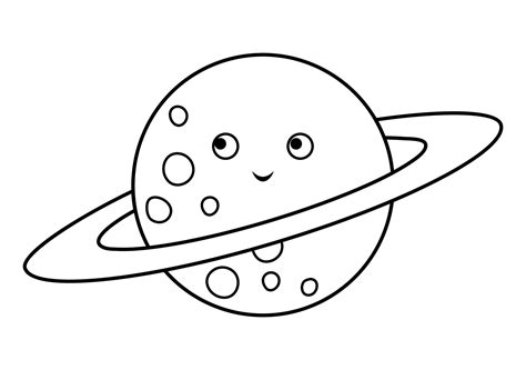 Solar System Clipart Black And White